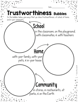 Trustworthiness Worksheet Set of 12 | Made By Teachers