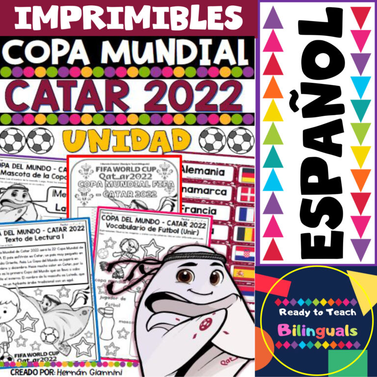 World Cup Qatar 2022 in Spanish Copa Mundial Catar 2022 Printables ...