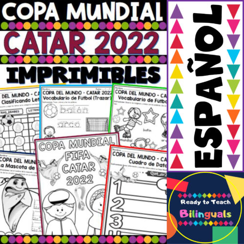 World Cup Qatar 2022 in Spanish Copa Mundial Catar 2022 Printables ...