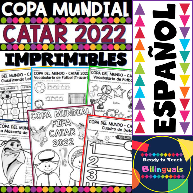 World Cup Qatar 2022 in Spanish Copa Mundial Catar 2022 Printables ...