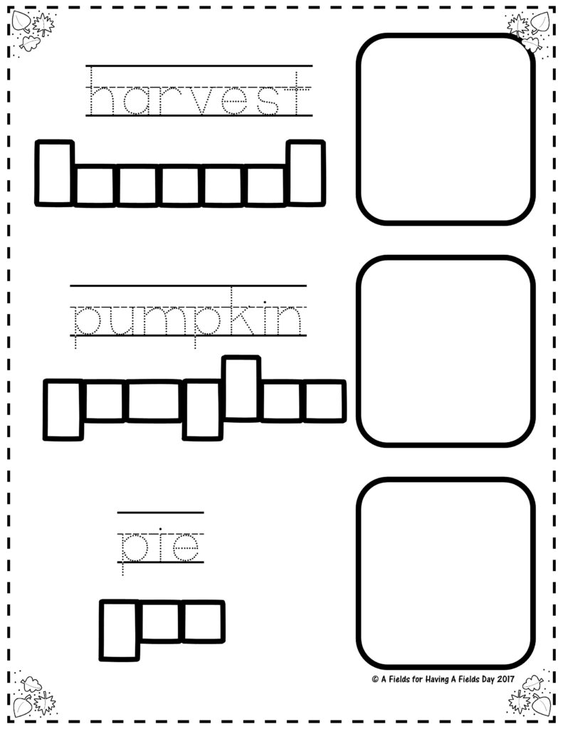 Cut, Paste, and Write Thanksgiving Words | Made By Teachers