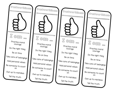 Trustworthiness Bookmark | Made By Teachers