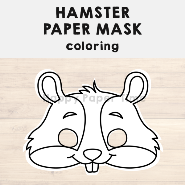 Pets Animal Paper Masks Printable Coloring Craft Activity Costume ...