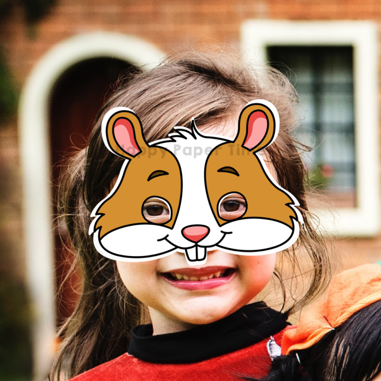 Hamster Paper Mask Printable Pet Animal Costume Craft Activity Template ...