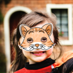Cat Paper Mask Printable Pet Animal Coloring Costume Craft Activity Template - Made By Teachers