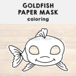 Goldfish Paper Masks Printable Pet Animal Coloring Costume Craft ...