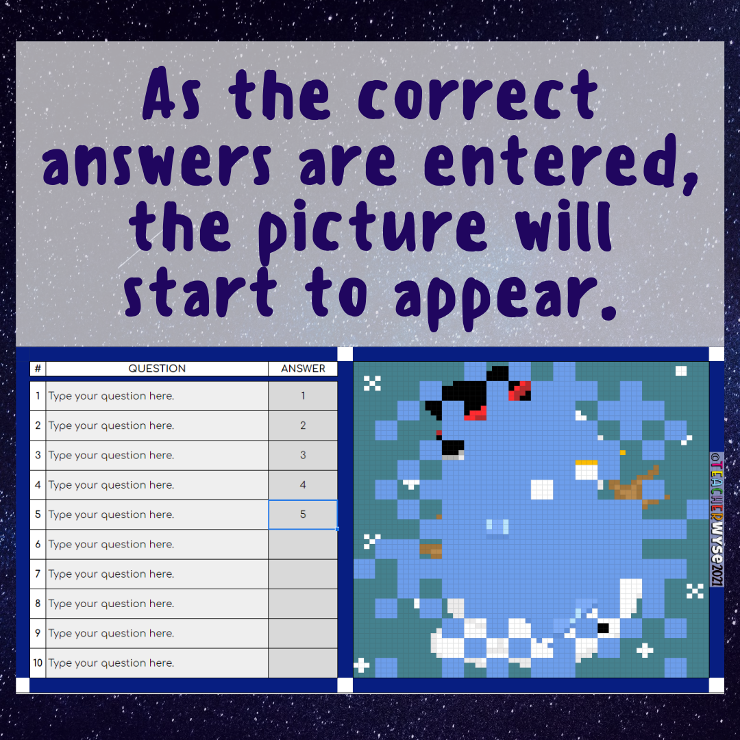 Christmas Pixel Art Snowman Editable and Self Checking Activity for ...