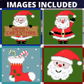 Christmas Pixel Art BUNDLE with 7 Editable Self Checking Activities For ...