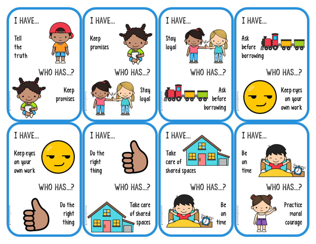 Trustworthiness I Have, Who Has? Card Game | Made By Teachers