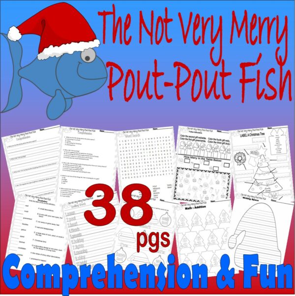 The Not Very Merry Pout-Pout Fish Christmas Comprehension Book ...
