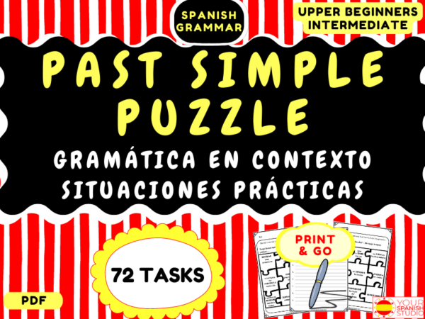 PRETÉRITO PERFECTO SIMPLE PAST SIMPLE SELF-CHECKING GAME IRREGULAR ...