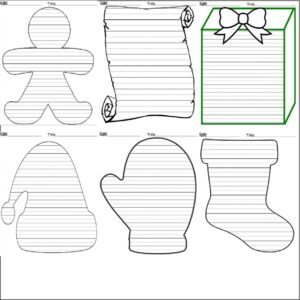 December 25 Daily Journal Writing Prompt Graphic Organizer Primary ...