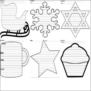 December 25 Daily Journal Writing Prompt Graphic Organizer Primary ...