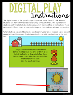 5th Grade November Turkey Thanksgiving Math Escape Room Breakout ...