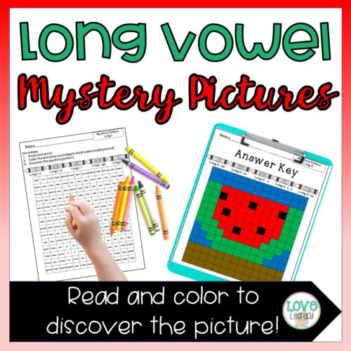 Long Vowel Mystery Pictures - Made By Teachers