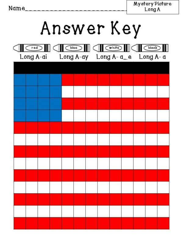 Long Vowel Mystery Pictures | Made By Teachers