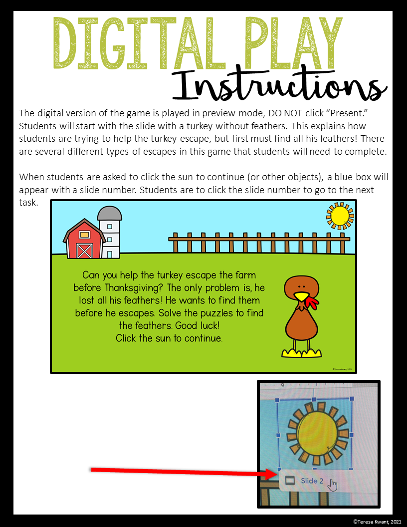4th Grade November Turkey Thanksgiving Math Escape Room Breakout ...