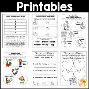 Turkey Trouble Activities: Retelling, Sequencing, and Writing ...