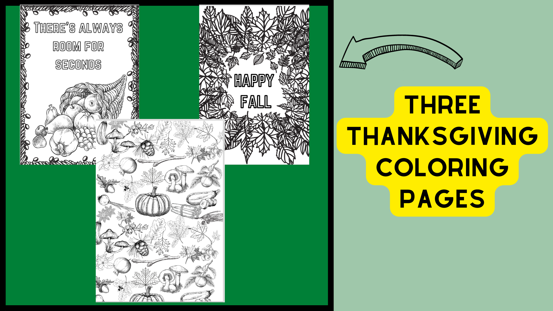 High School Thanksgiving Coloring Pages | Three Holiday Coloring Pages ...