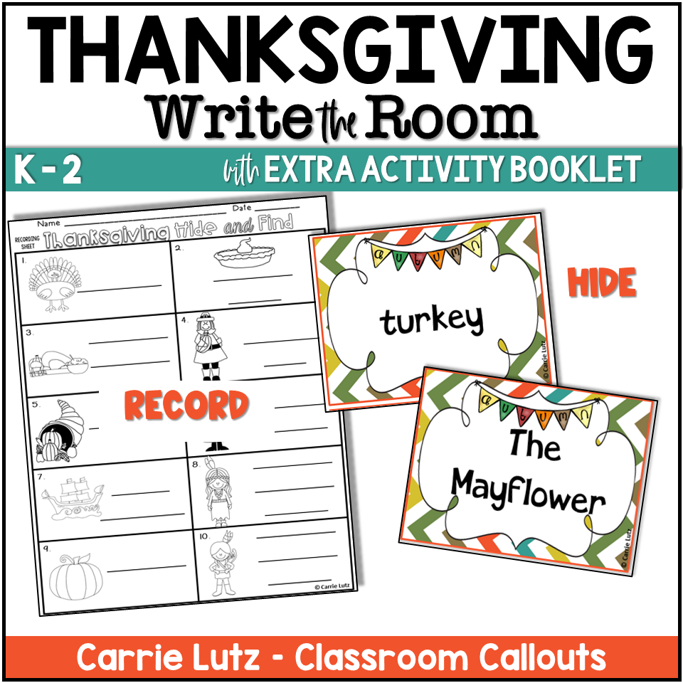 Thanksgiving Write the Room | 1st Grade Social Studies | Made By Teachers