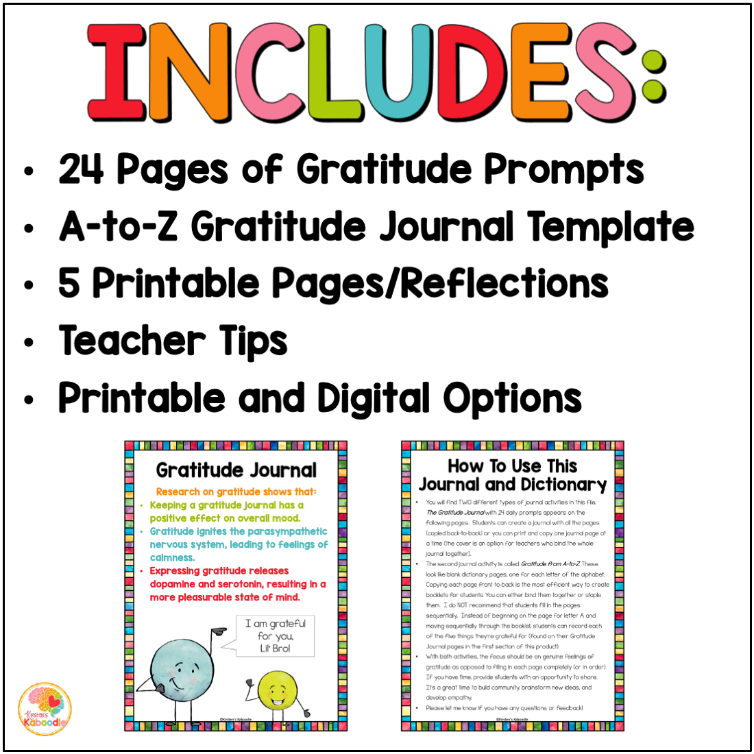 Gratitude Journal Activities and Writing Prompts | Made By Teachers