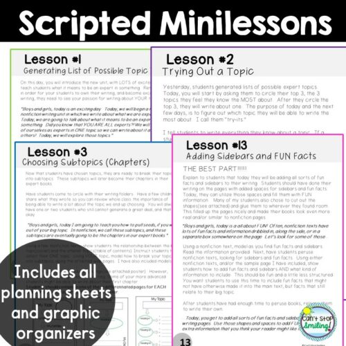 Nonfiction Writing Unit Expert Books for Grades 2-3 | Made By Teachers