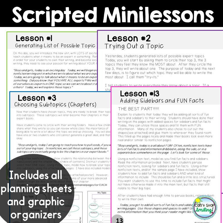 Nonfiction Writing Unit Expert Books for Grades 2-3 | Made By Teachers