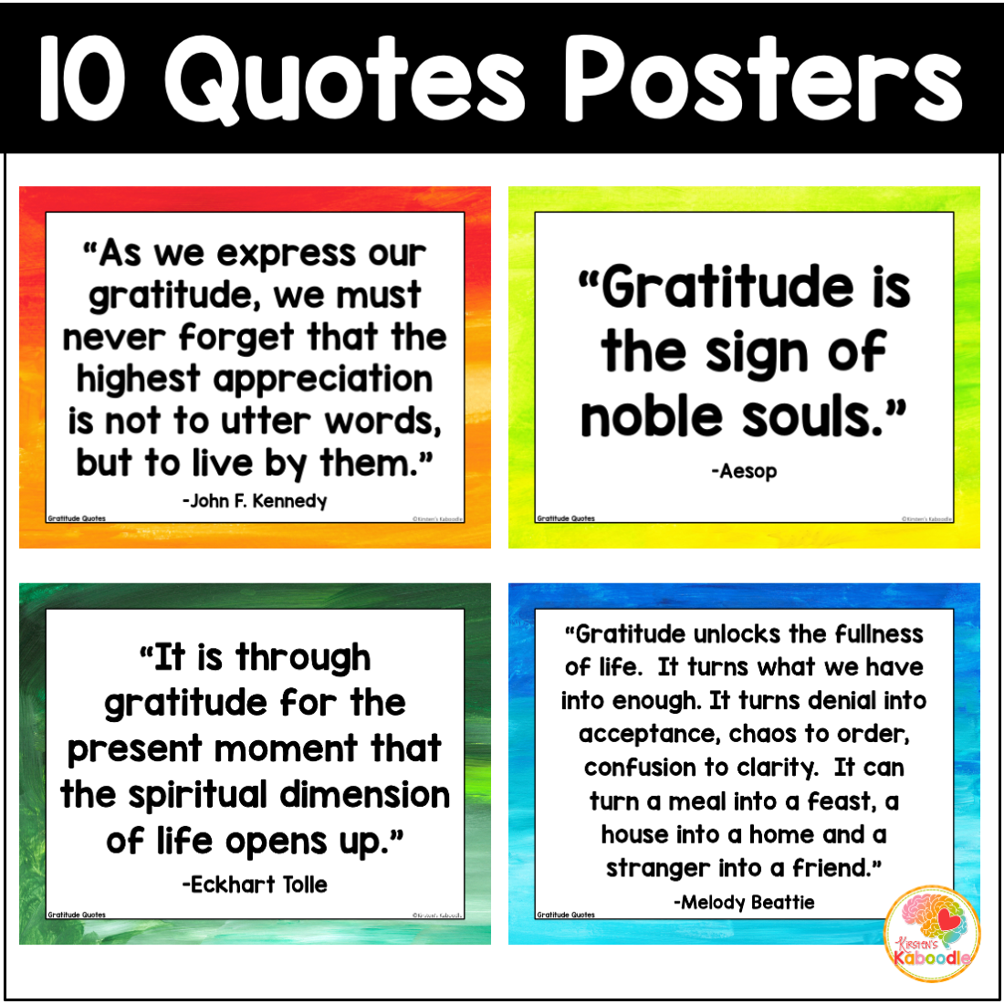 Gratitude Quotes Posters and Reflection Worksheets: Character Traits ...