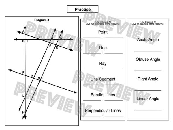 Geometry: Lines Points Rays Angles and More | Made By Teachers