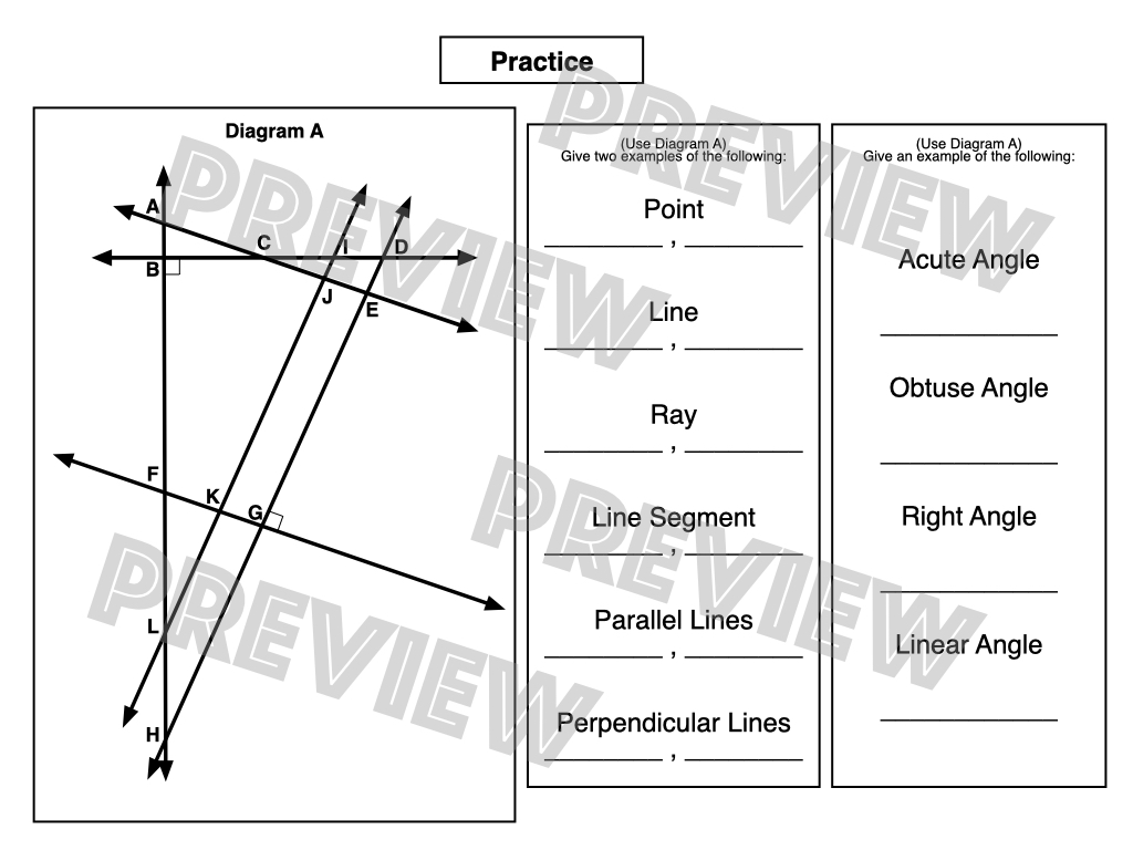 Geometry: Lines Points Rays Angles and More | Made By Teachers