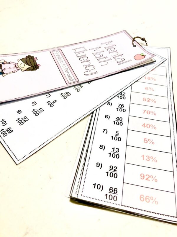 Convert Fraction to Percent MENTAL MATH - Made By Teachers