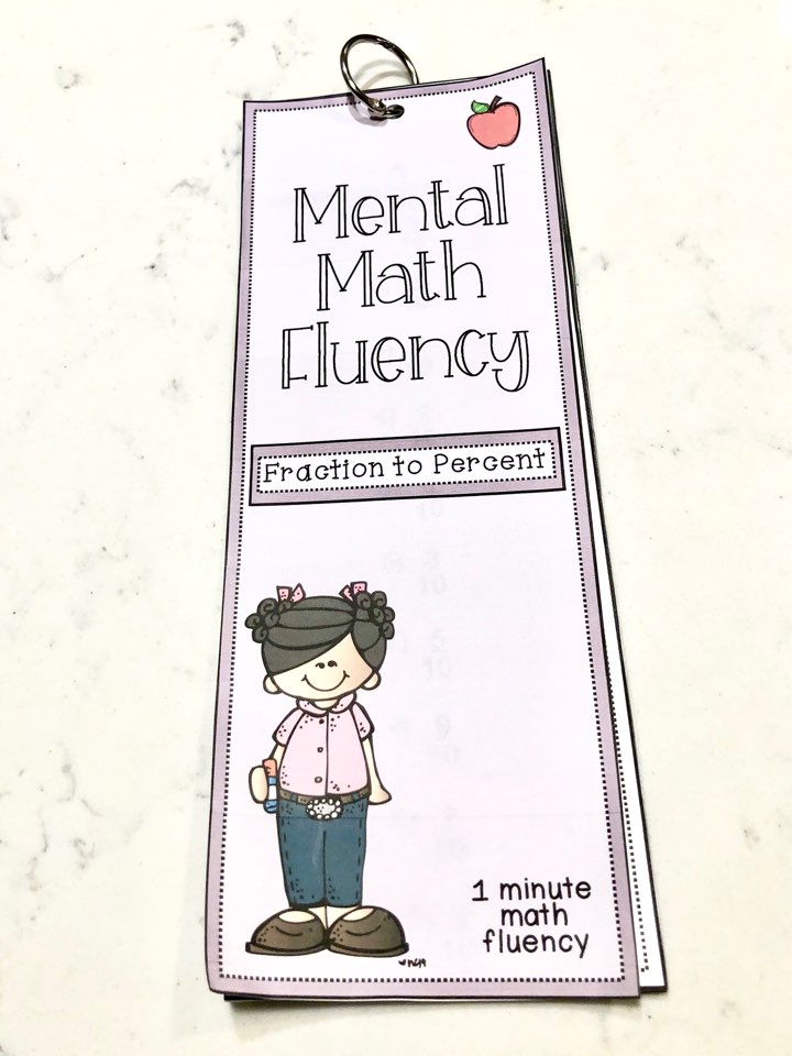 Convert Fraction to Percent MENTAL MATH | Made By Teachers