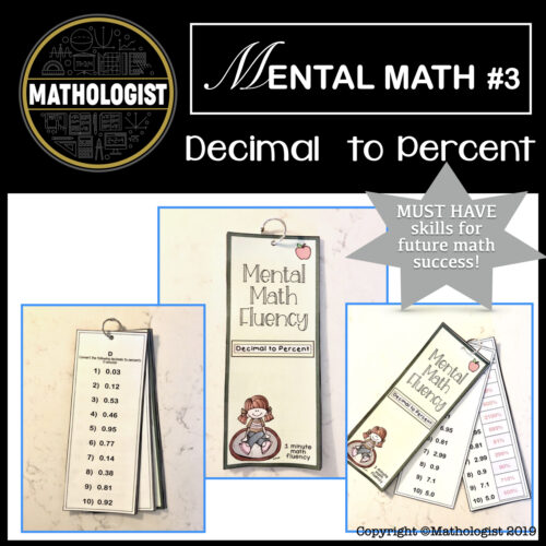 Convert Decimal to Fraction MENTAL MATH | Made By Teachers