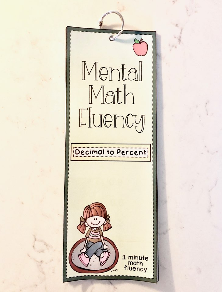 Convert Decimal to Percent MENTAL MATH | Made By Teachers