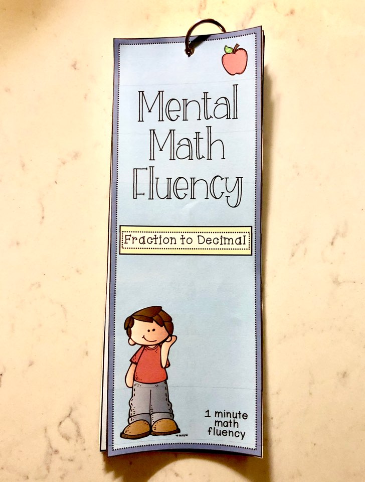 Convert Fraction to Decimal MENTAL MATH | Made By Teachers