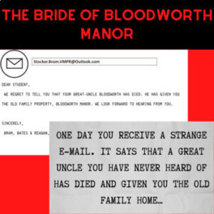 Halloween Murder Mystery Game | Grades 9-12 | The Bride of BloodWorth ...