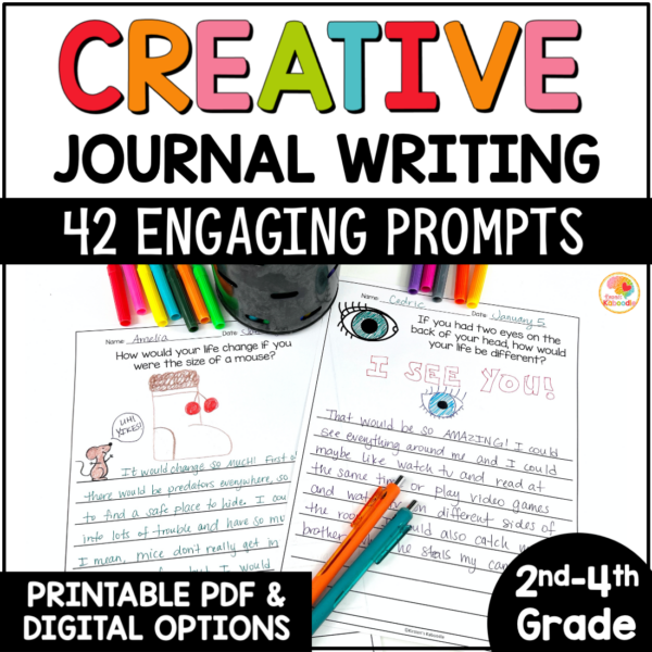 Creative Writing Prompts: Daily Journal Prompts for 2nd-4th Grade ...