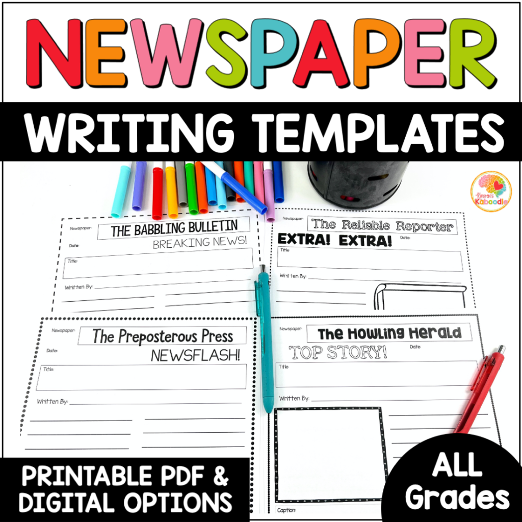 Editable Newspaper Article Templates for ANY SUBJECT | Made By Teachers