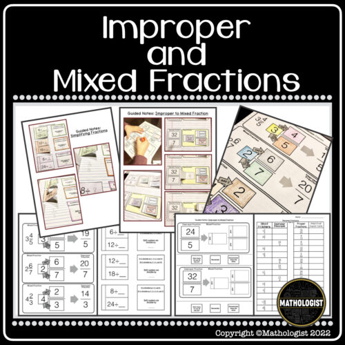 Convert Mixed to Improper Fractions | Made By Teachers