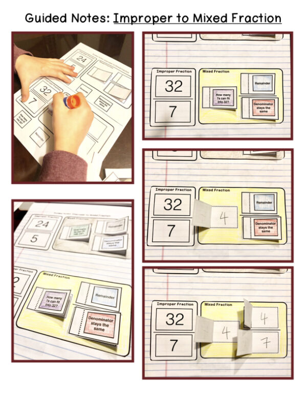 Convert Mixed to Improper Fractions | Made By Teachers