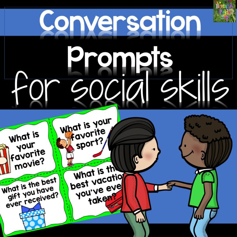 Conversation Prompts for Social Skills | Made By Teachers