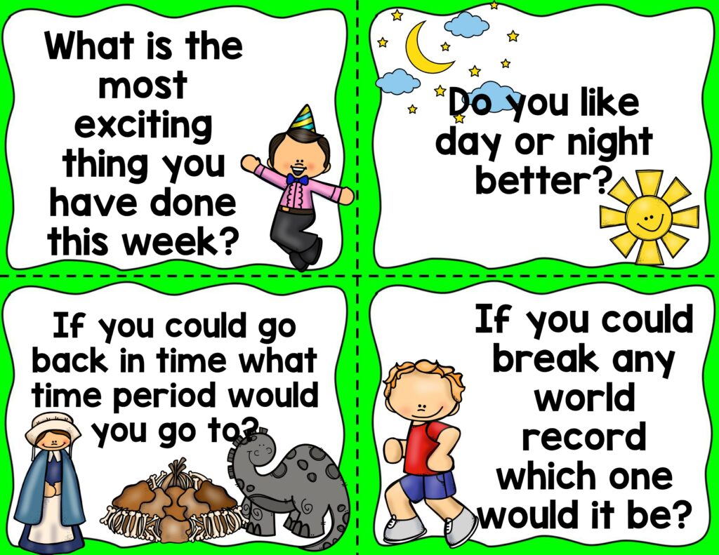 Conversation Prompts for Social Skills | Made By Teachers