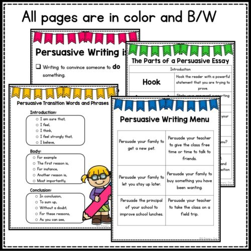Persuasive Writing Unit with Persuasive Letter Writing SECOND GRADE ...