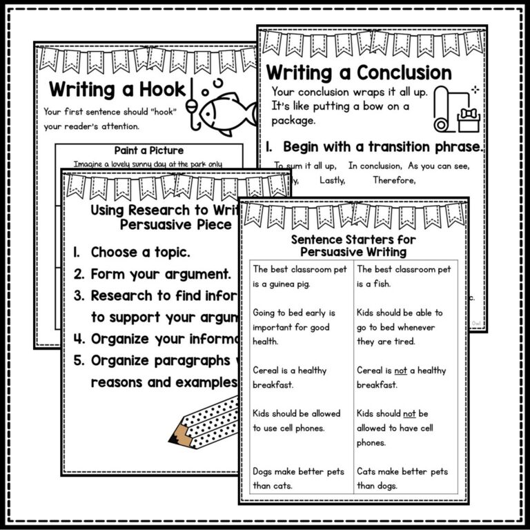 Persuasive Writing Unit with Persuasive Letter Writing SECOND GRADE ...