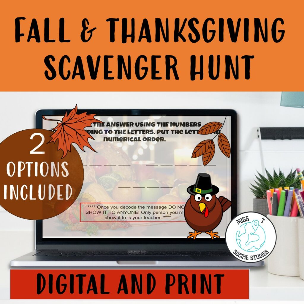 Thanksgiving and Fall Traditions Around the World Scavenger Hunt | Made ...