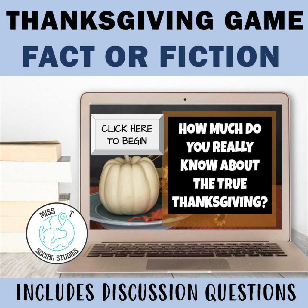 First Thanksgiving Myth and Fact | Made By Teachers