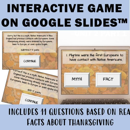 First Thanksgiving Myth and Fact | Made By Teachers