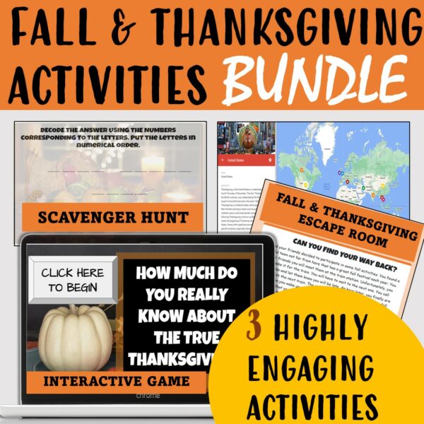 Thanksgiving and Fall Traditions Around the World BUNDLE: Interactive ...