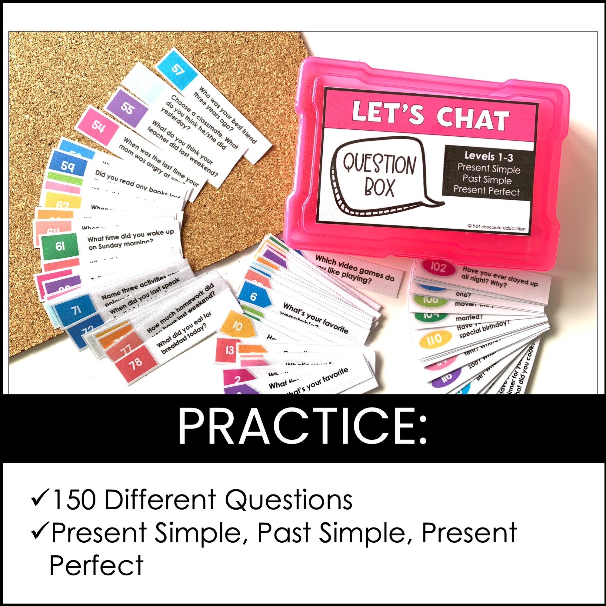 ESL Speaking Activity for Kids - Present and Past Tense Question ...