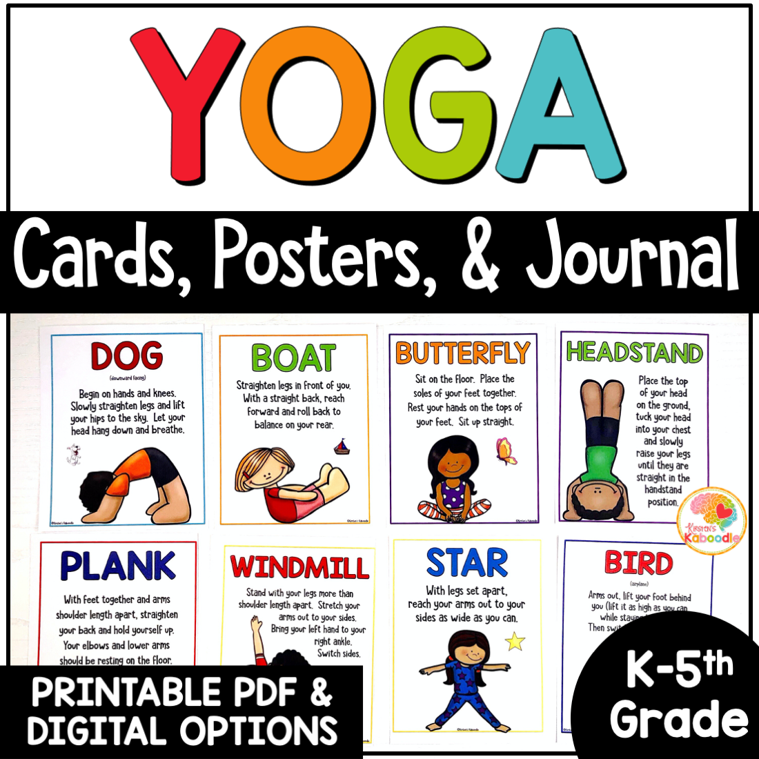 Yoga Poses Poses And Cards For Kids Calm Corner Yoga Journal Made By Yoga Poses Poses And Cards For Kids Calm Corner Yoga Journal Made By
